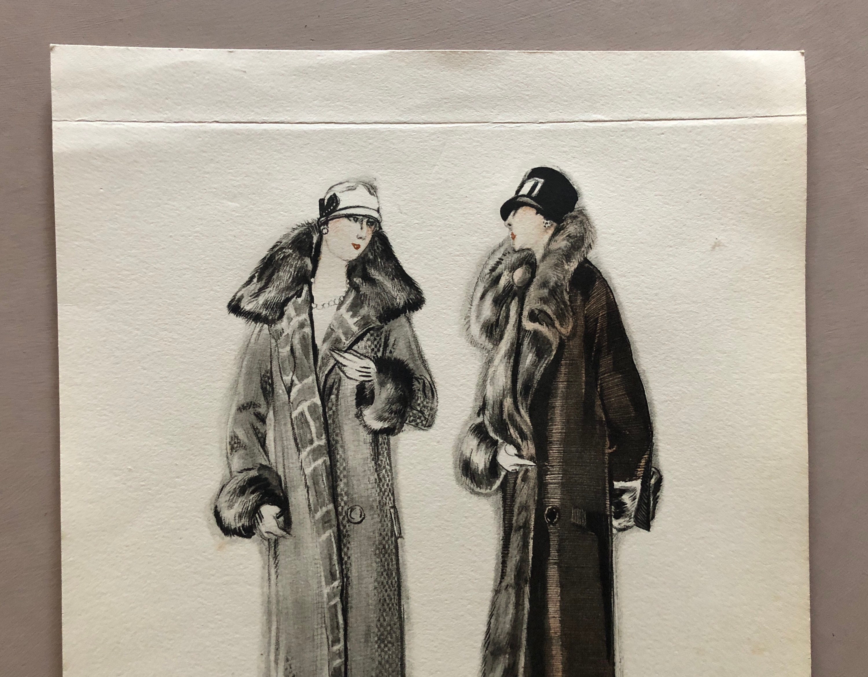 Simon Frères. Women in Furs. an Original Print Having the - Etsy