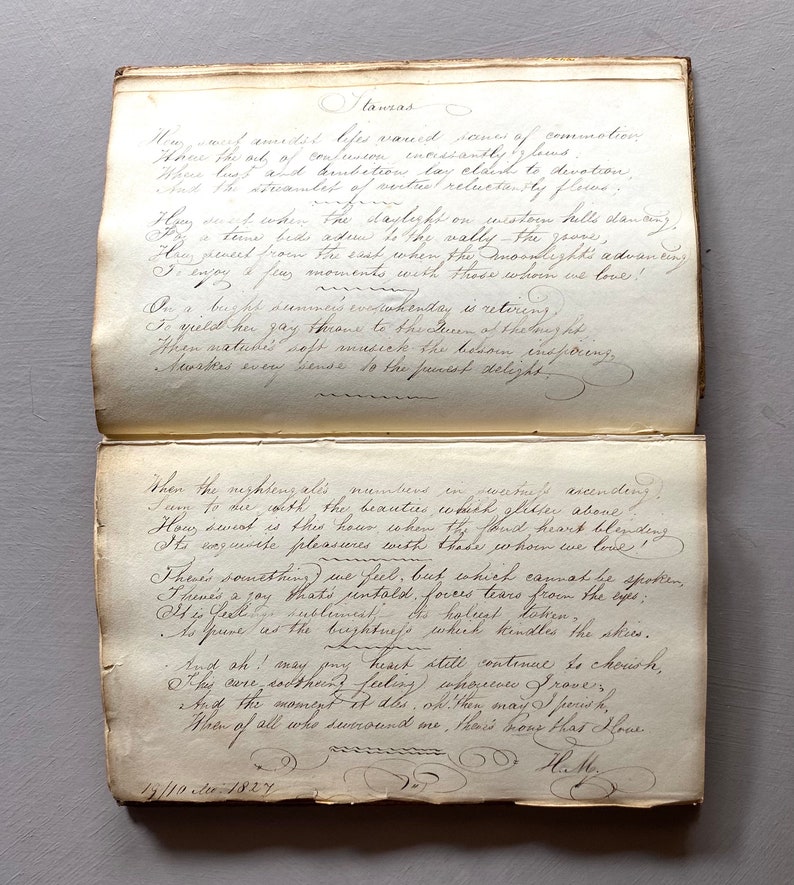 A Scrapbook From the Early 1800s. Watercolours, Drawings and Decorative ...