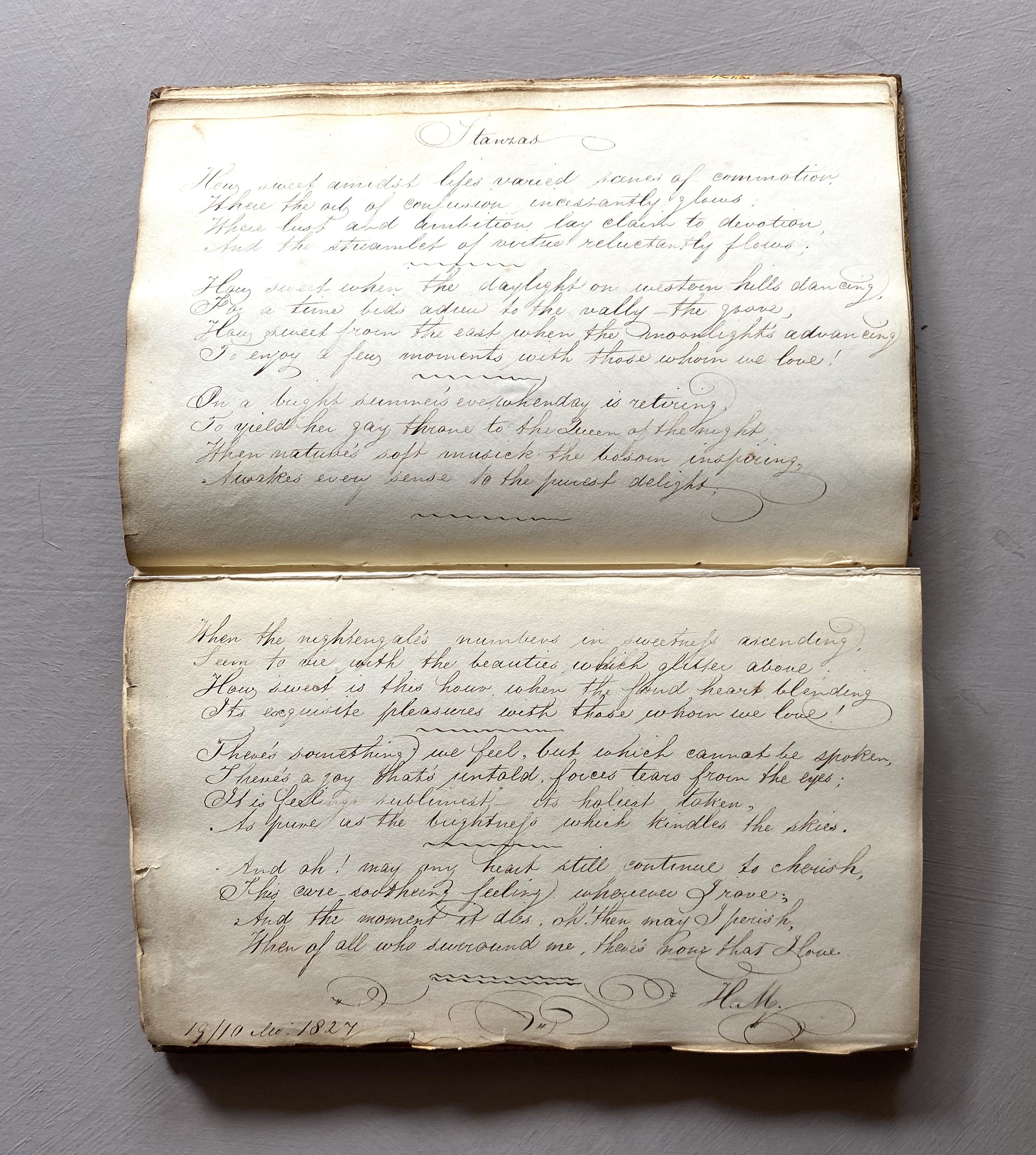 A Scrapbook From the Early 1800s. Watercolours, Drawings and Decorative ...