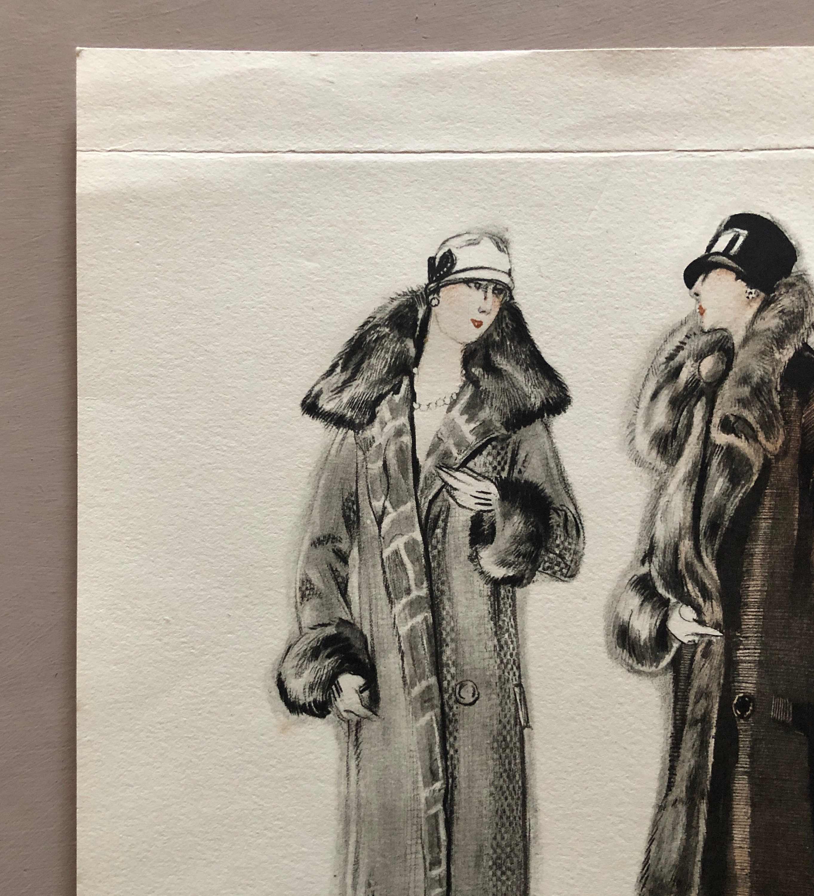 Simon Frères. Women in Furs. an Original Print Having the - Etsy
