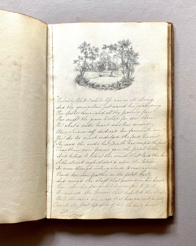 A Scrapbook From the Early 1800s. Watercolours, Drawings and Decorative ...