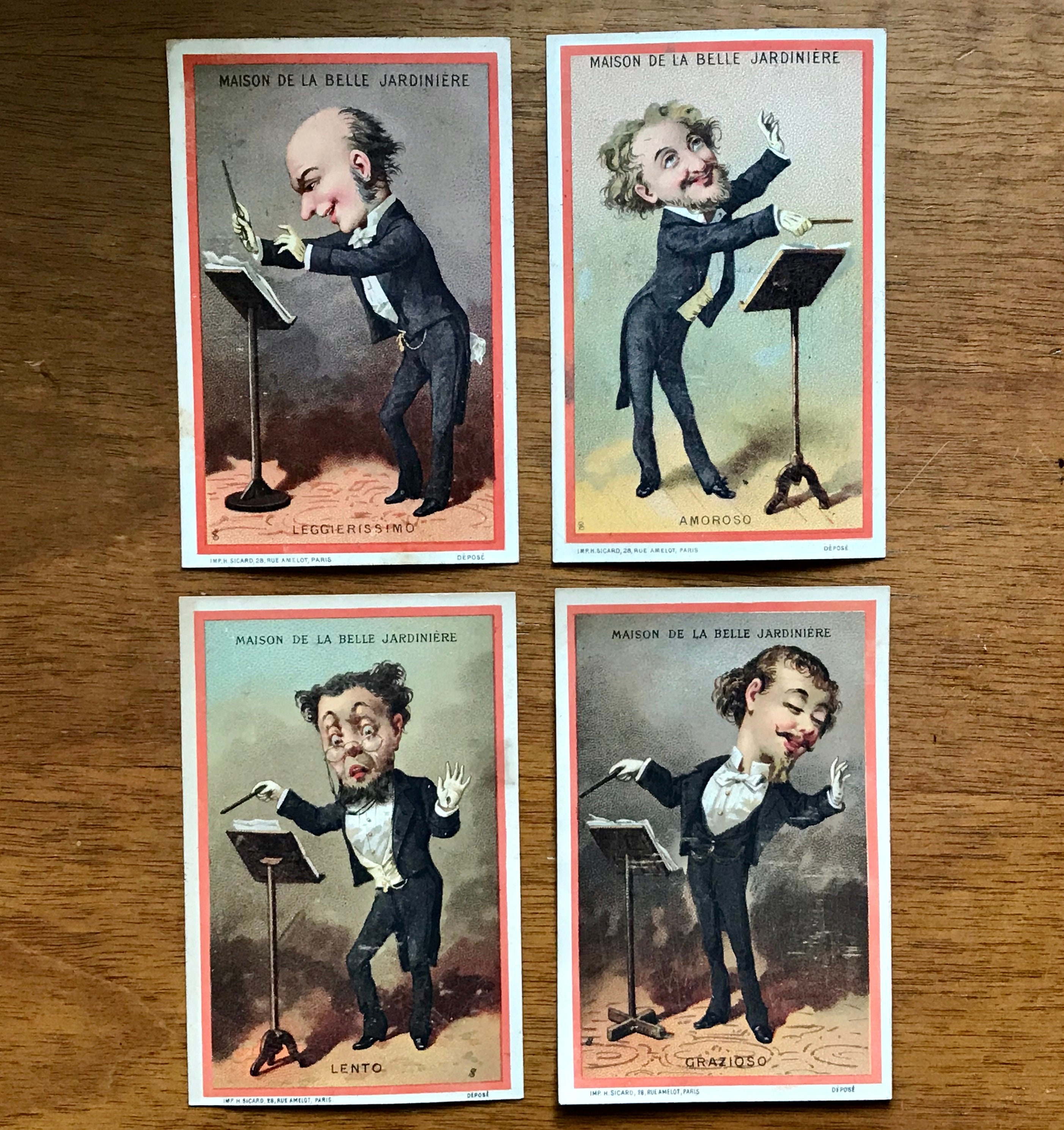 A Set of 8 French Trade Cards. Featuring Conductors - Etsy
