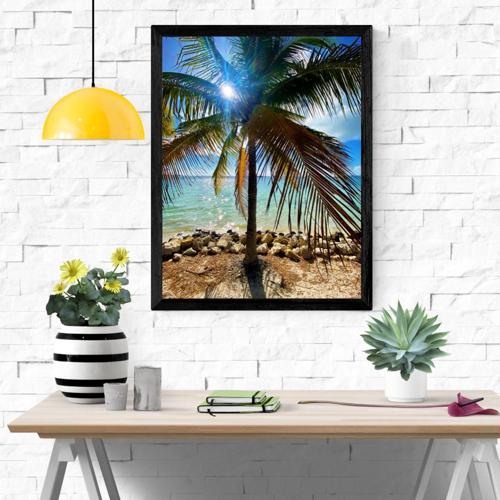 Key Biscayne Palm I Florida Beach Photography Print I Tropical Palm ...