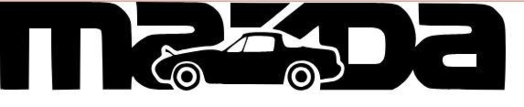 Mazda Logo With Miata Decal Sticker - Etsy