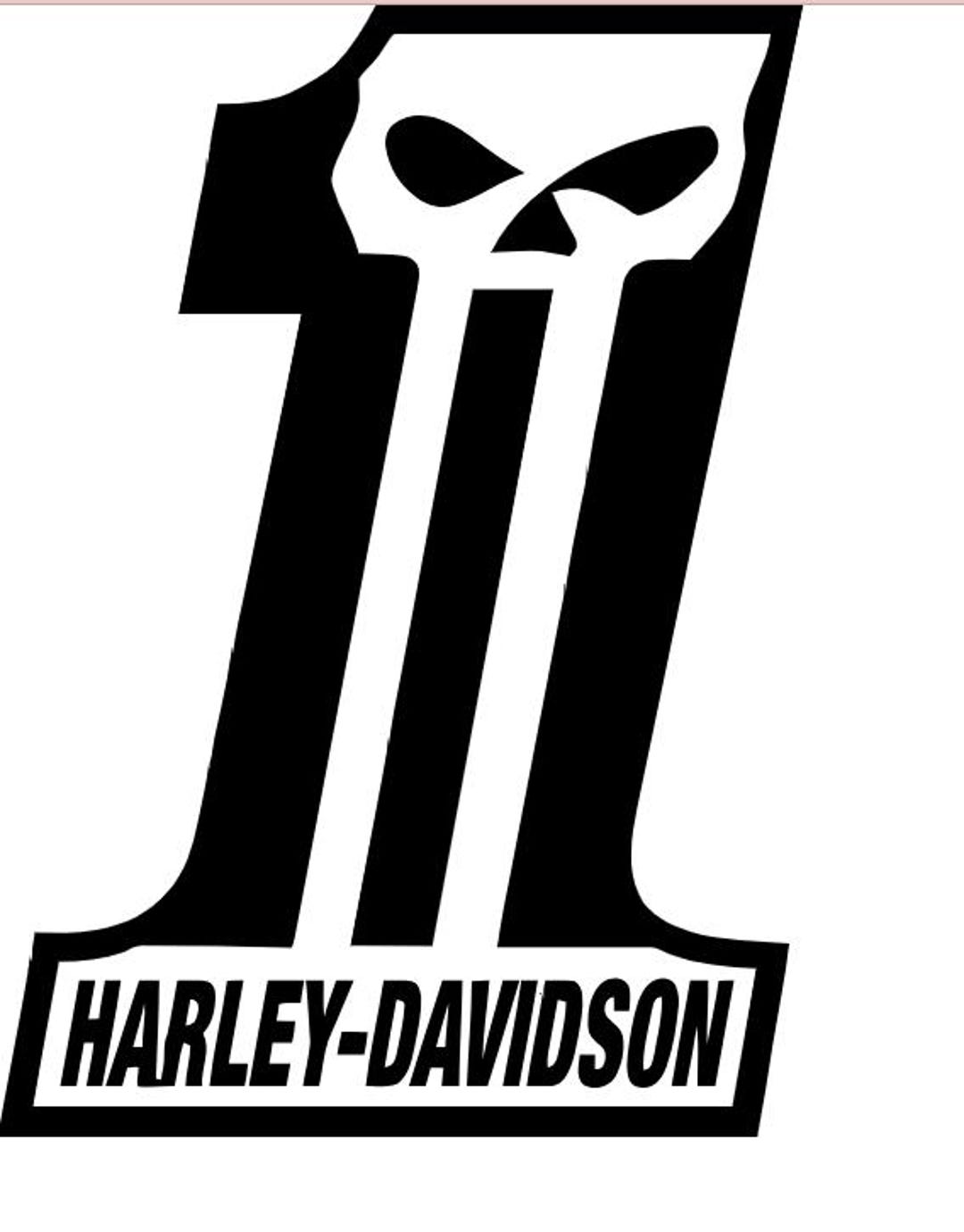 Replica Harley Davidson 1 Logo Decal Vinyl Sticker - Etsy