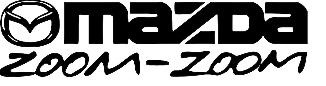Mazda Logo Zoom Zoom Decal Sticker - Etsy