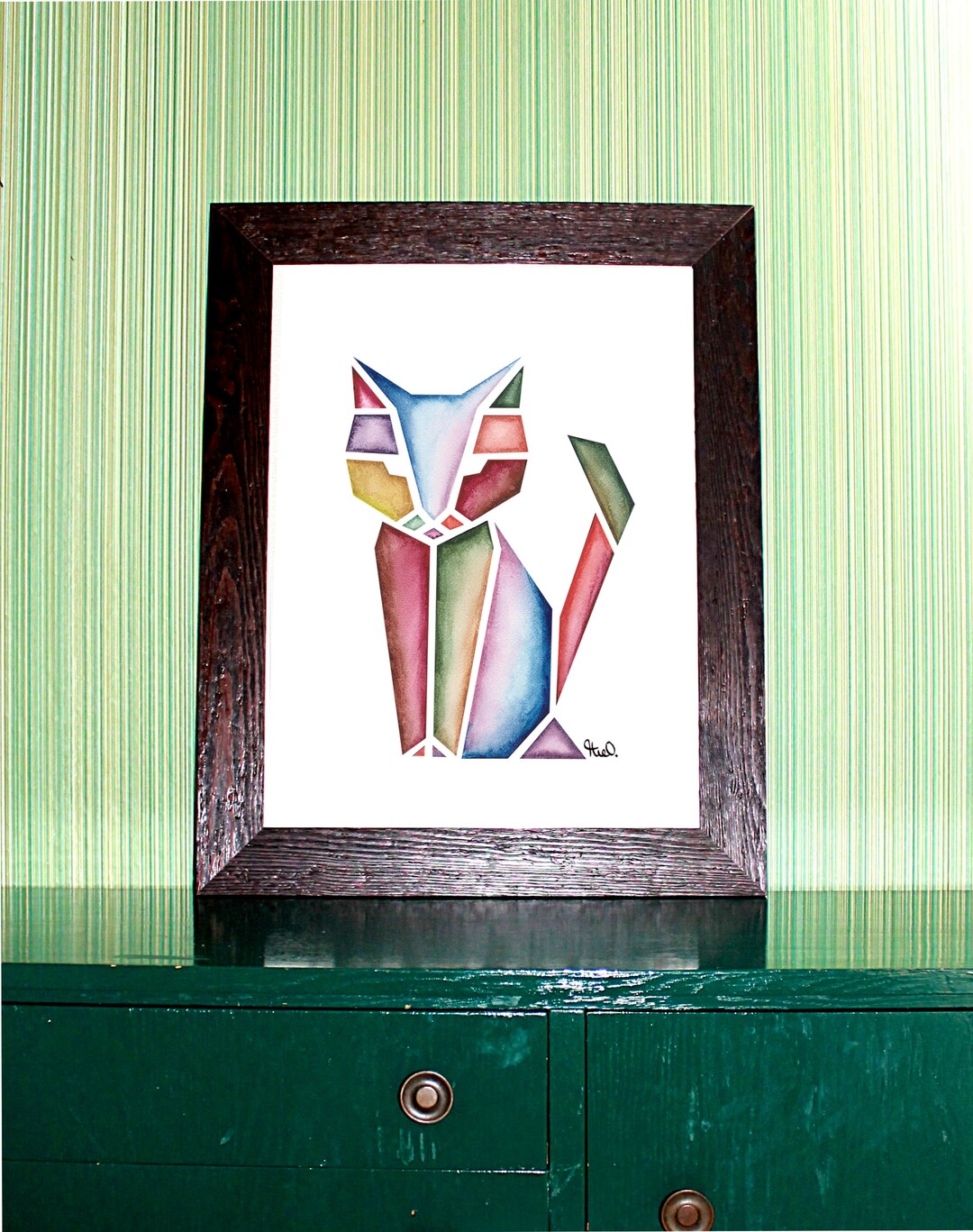 Print Origami Cat - Etsy