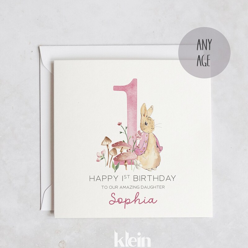 First Birthday Card - Etsy