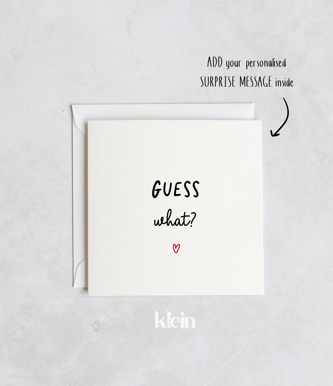Surprise Card - Guess What Card for Holiday or Pregnancy & Engagement ...