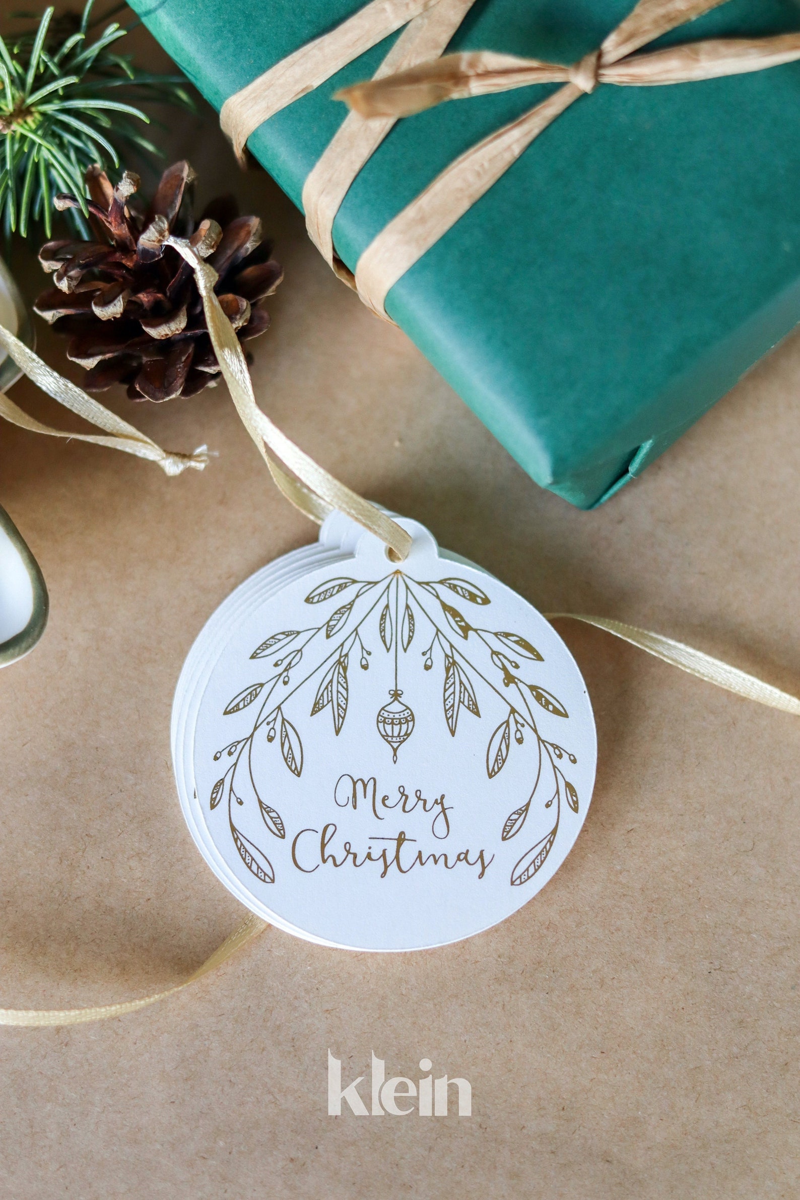 Gold Foil Christmas Gift Tags, Christmas Presents Tags, Set of 12 Gift ...