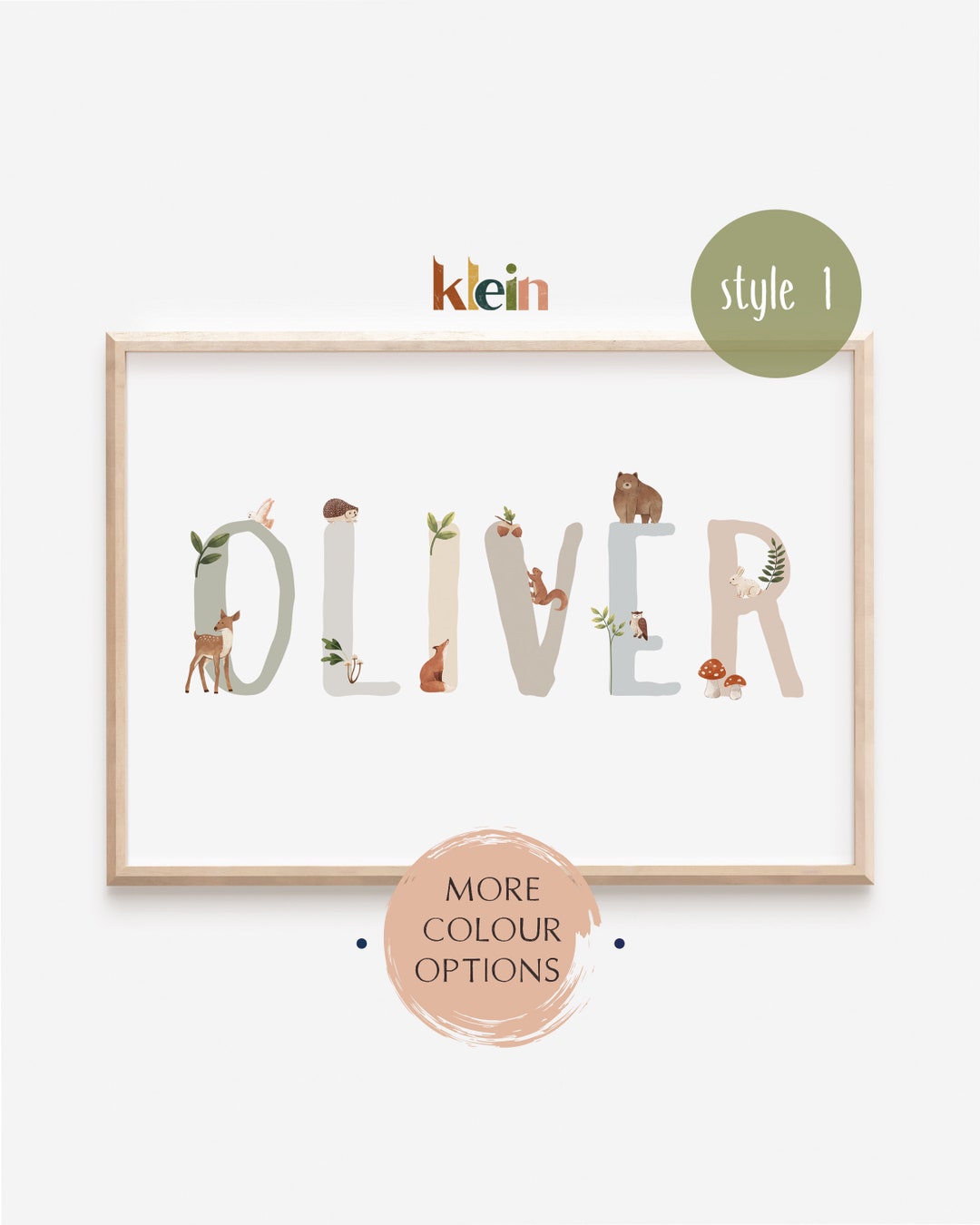 Personalised Baby Name Print, Custom Baby Child Name Print ...