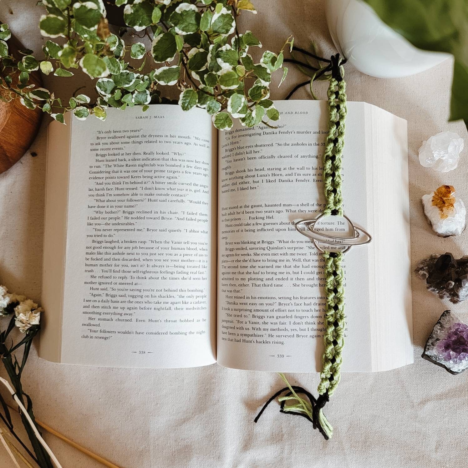 Macramé Bookmarks Boho Bookmarks Moon Bookmarks Plantet | Etsy