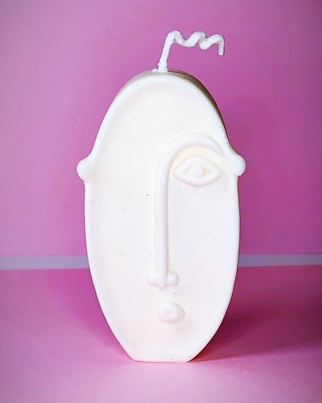 Abstract Face Candle - Etsy