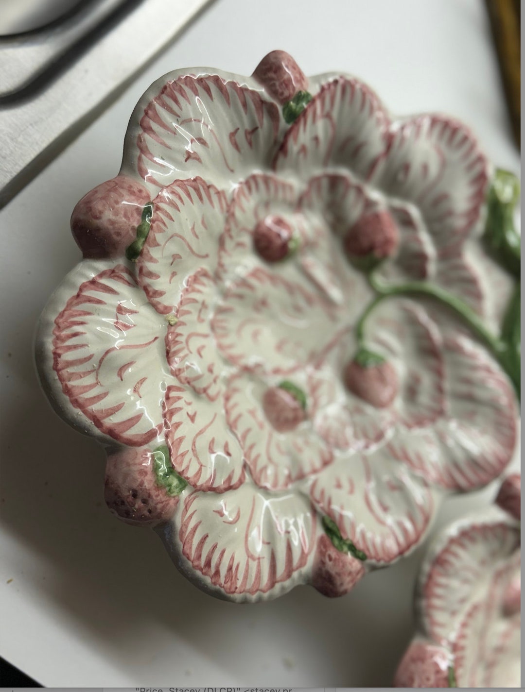 Two Pink Flower Plates - Etsy