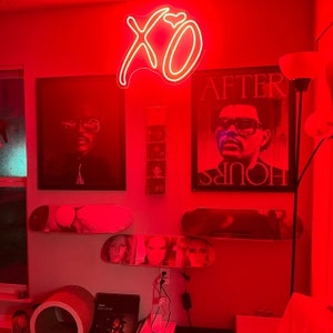 XO Neon Sign With Heart, Custom Wedding Home Party Decor, Personalized ...