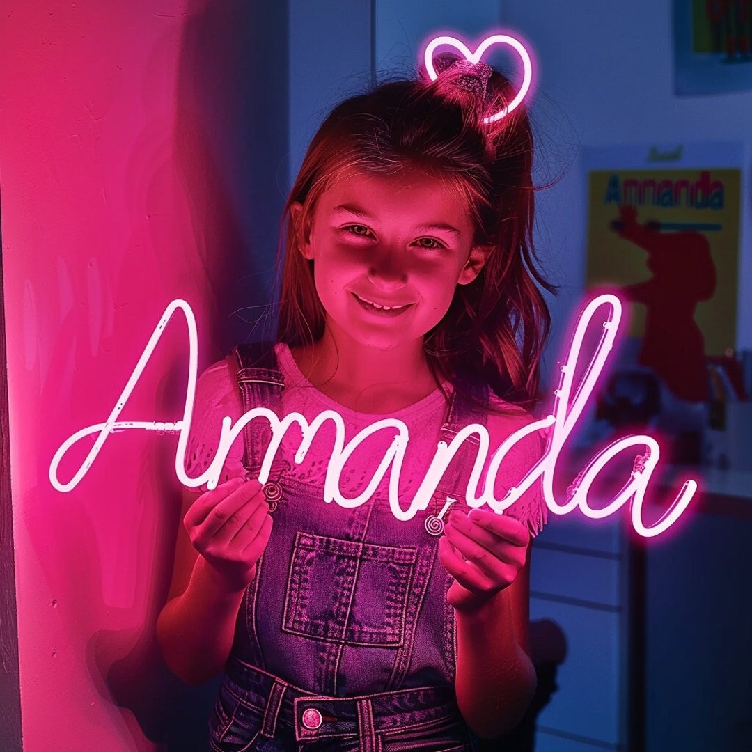 Personalized Neon, Bedroom Neon Sign, Nursery Neon Name Sign, Teen Neon ...