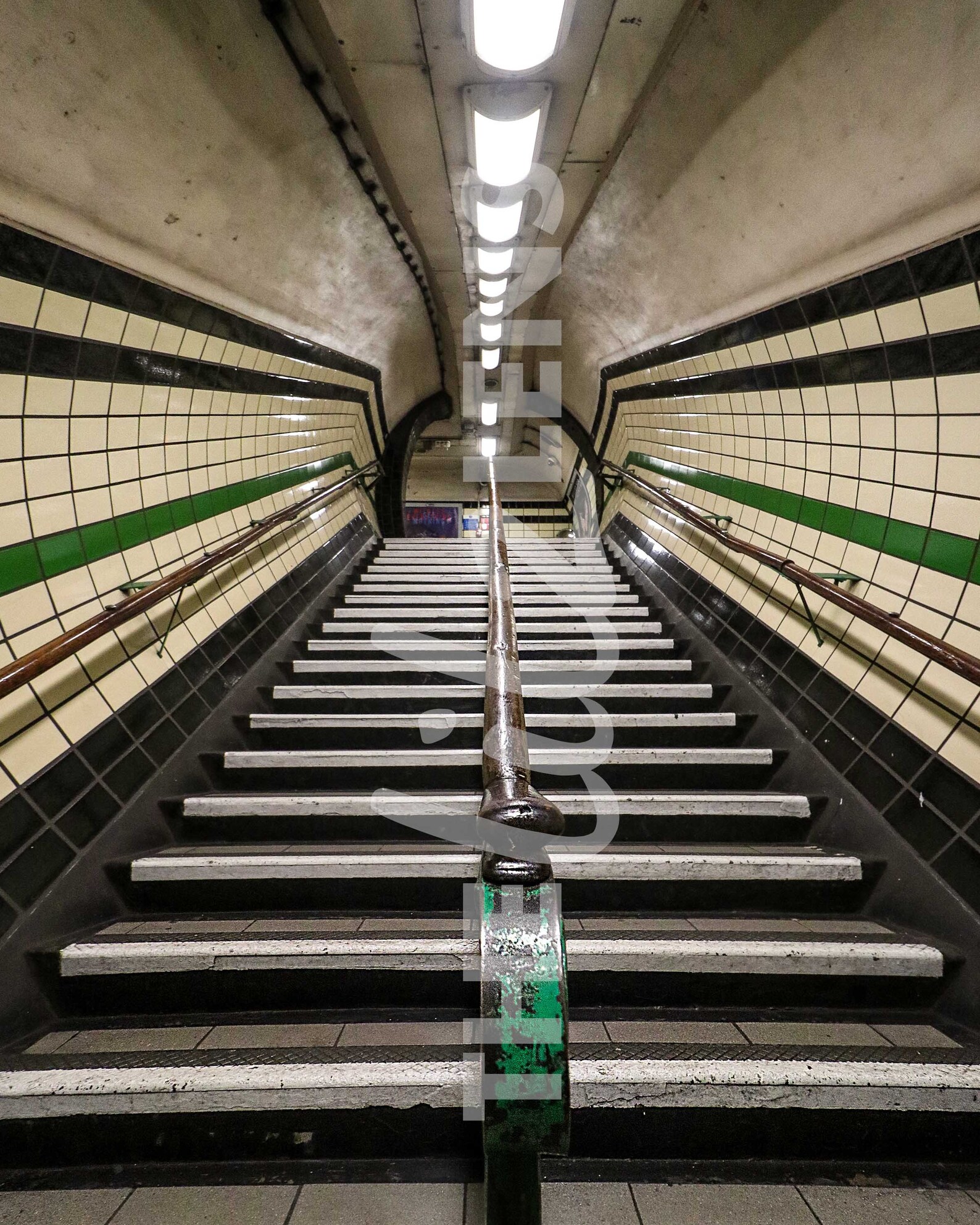 8x10 Abstract LONDON UNDERGROUND Tube Stairs PHOTO for Print (digital ...