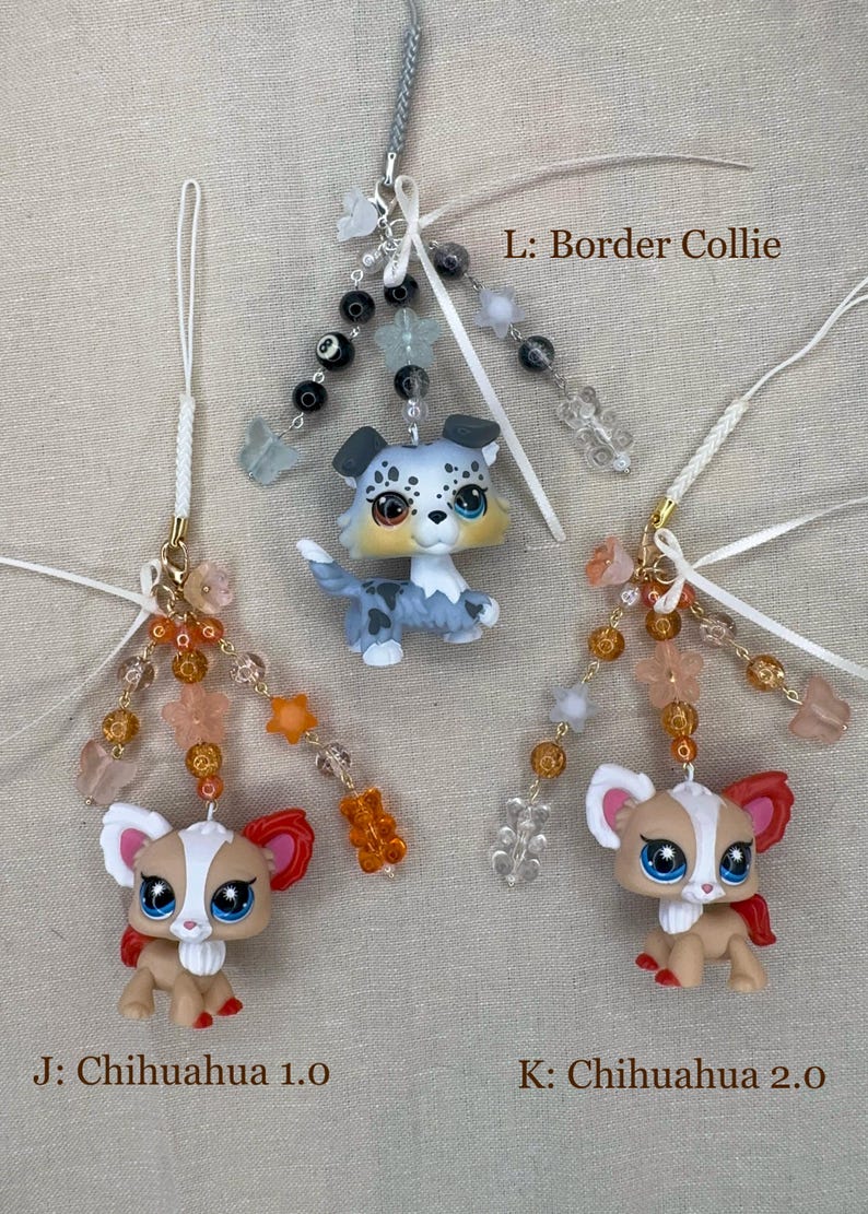 Custom LPS Keychain || Repurposed Littlest Pet Shop Bag Charm/phone ...