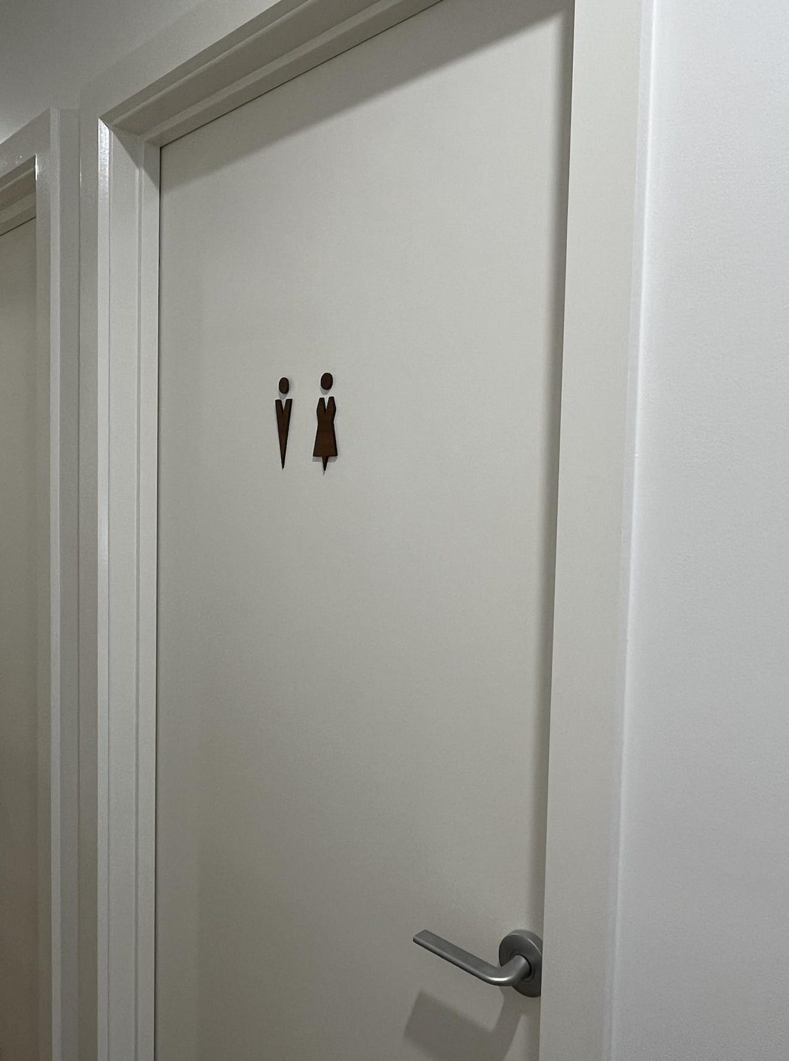 Custom Acrylic Luxury Toilet WC Bathroom Door Sign Adhesive Backing ...