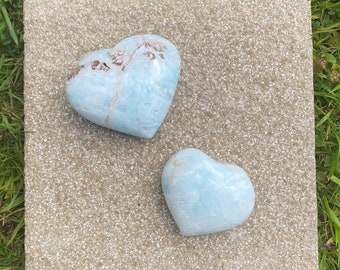 Caribbean Calcite Heart - Etsy