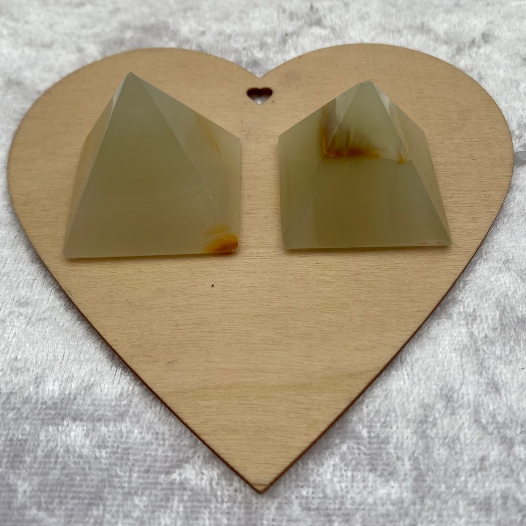 Green Calcite Pyramids - Etsy