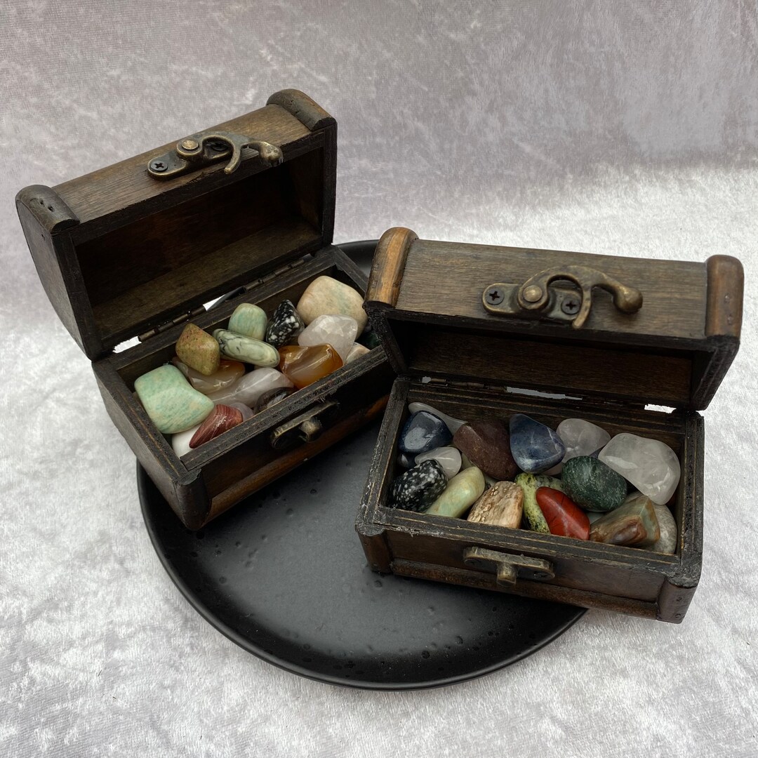Mixed Crystal Tumblestone Treasure Chests - Etsy