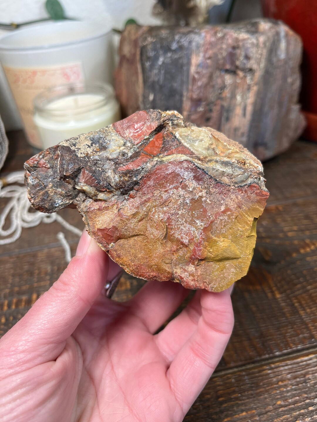 Gorgeous Limb Cast With Jasper and Oregon Opal* - Etsy