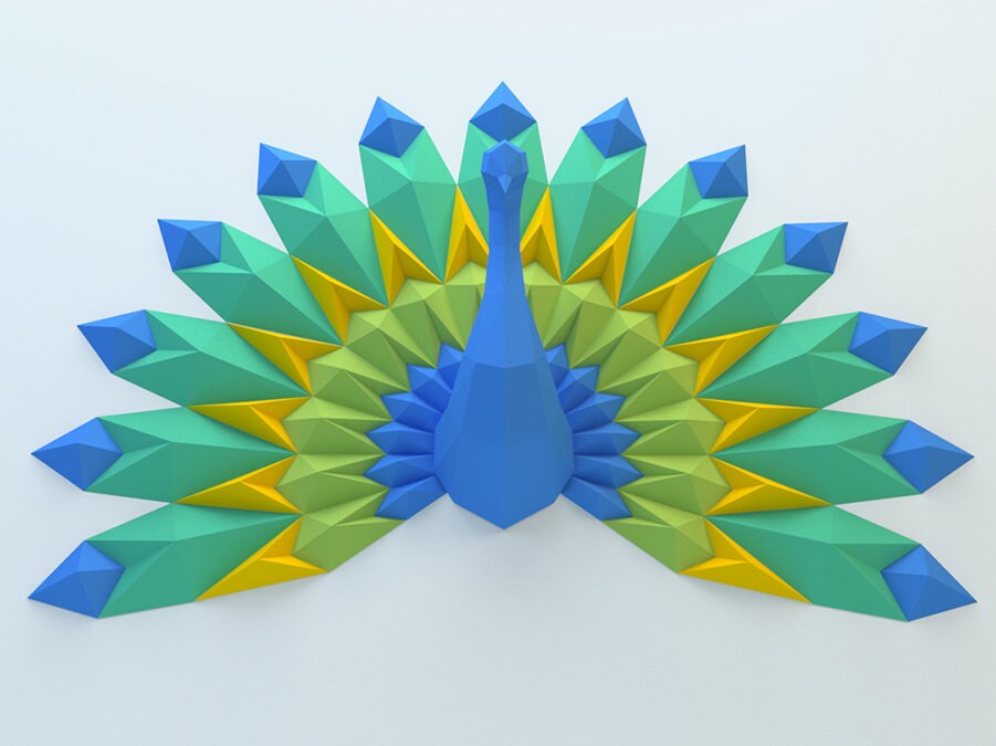 Papercraft Peacock