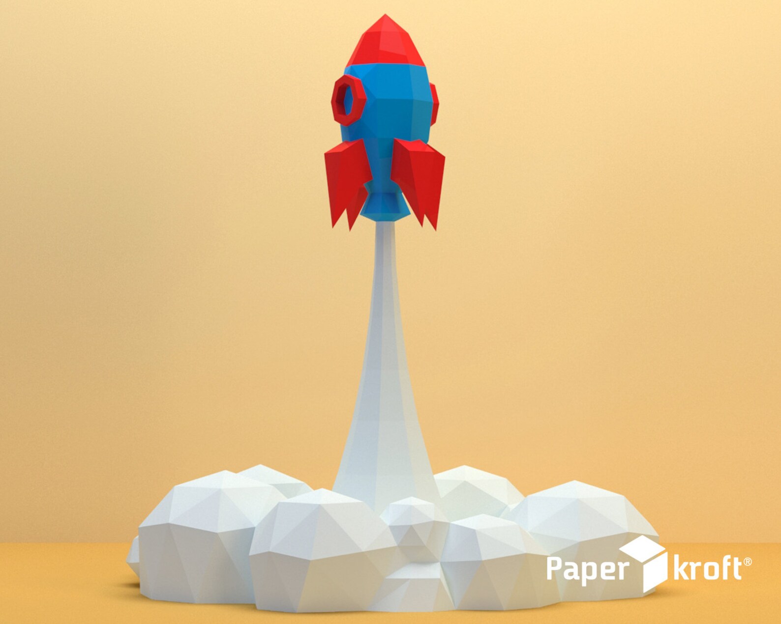 Rocket Papercraft DIY Sculpture 3D Rocket Papercraft | Etsy
