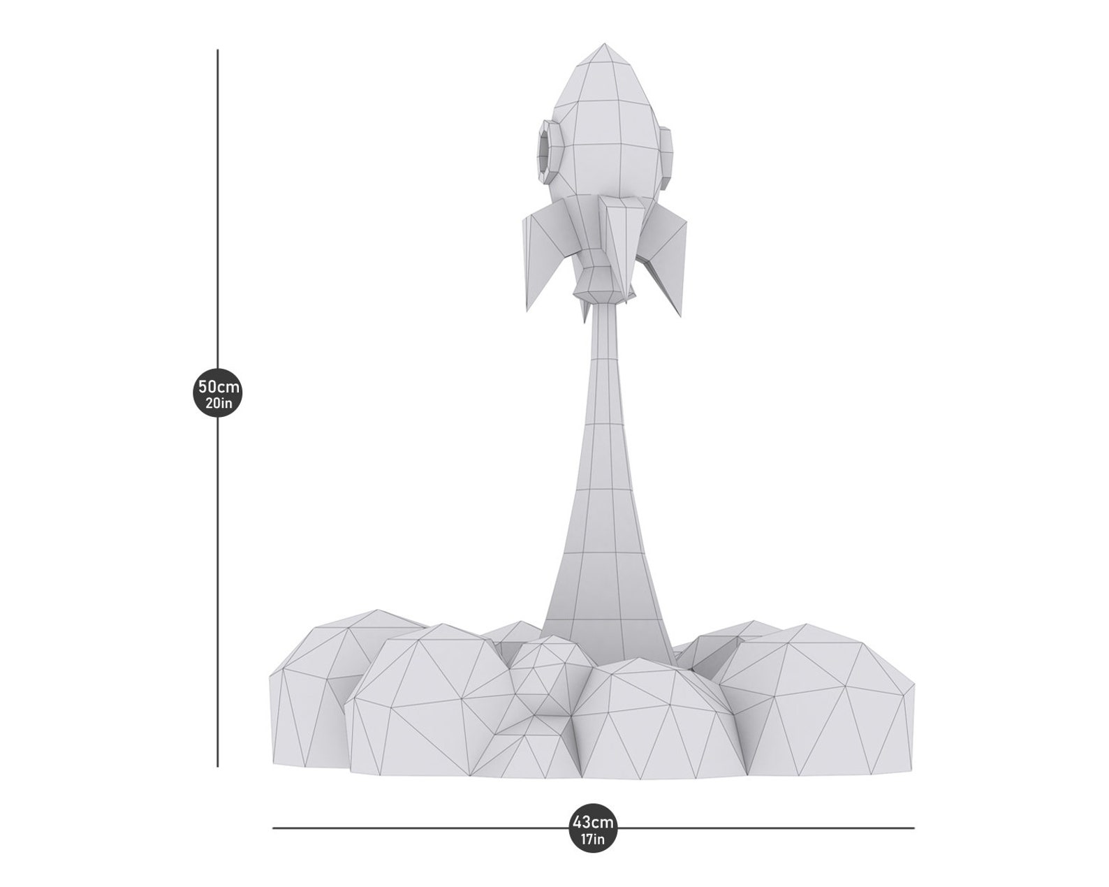 Rocket Papercraft DIY Sculpture 3D Rocket Papercraft - Etsy