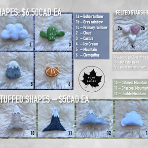 Garland Mobile Felted Stuffed Shape Add Ons / Custom Garland / Felt ...