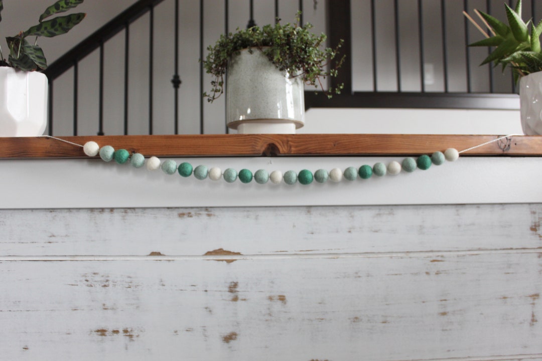 Custom Garland / Pick Your Own Felt Ball Garland / Felt Ball Garland ...
