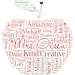 CUSTOM Teacher Word Art Apple Customizable Teacher Appreciation End of ...