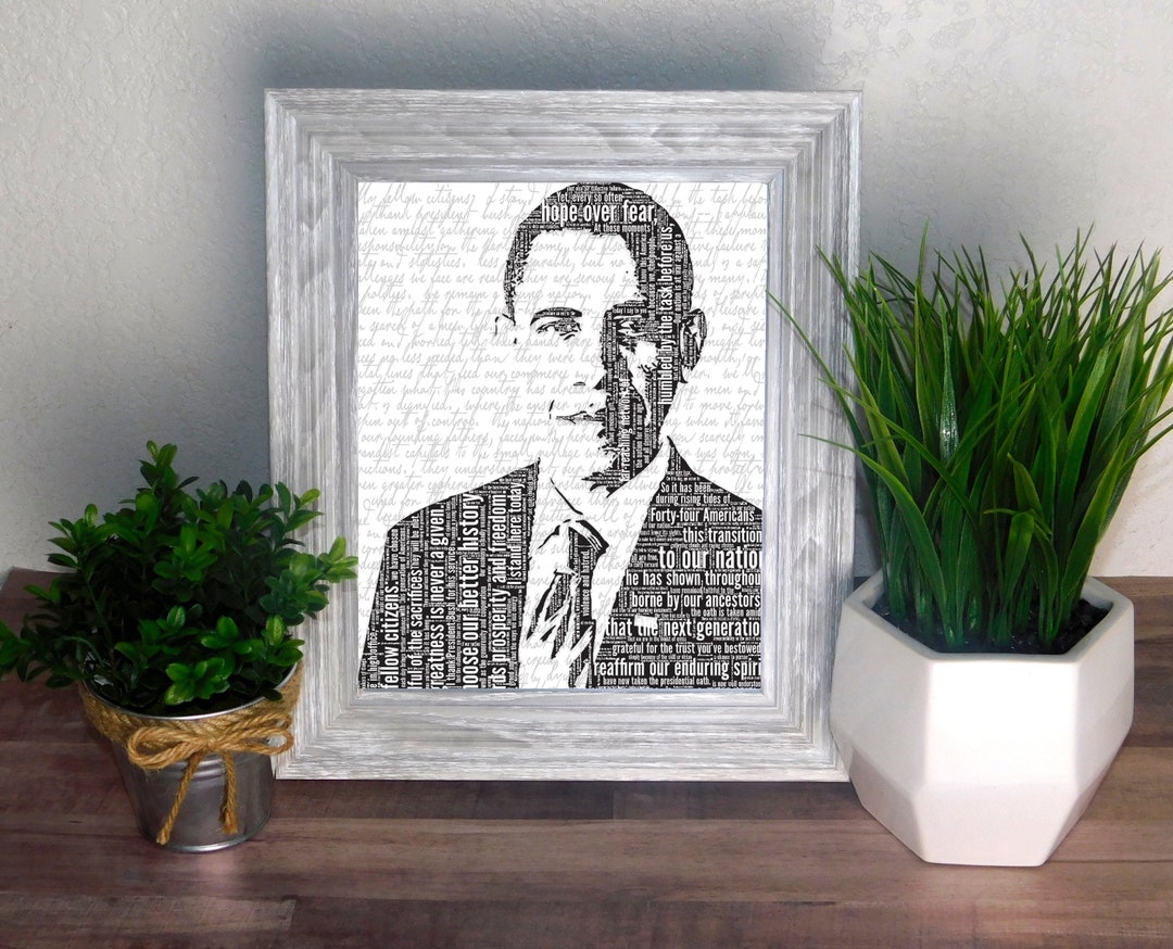 Barack Obama Word Art | President | Inaugural Address | President Art ...
