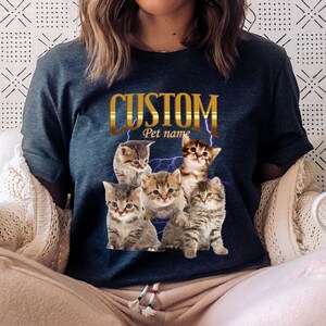 Custom Cat Shirt for Fur Parent Birthday Gift, Customized Cat Shirt ...
