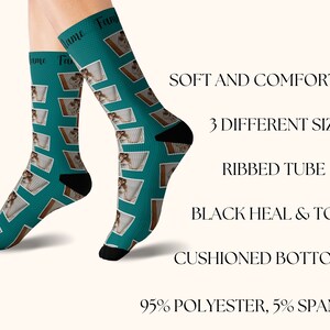 Personalized Family Socks, Custom Photo Socks for Men/women Birthday ...
