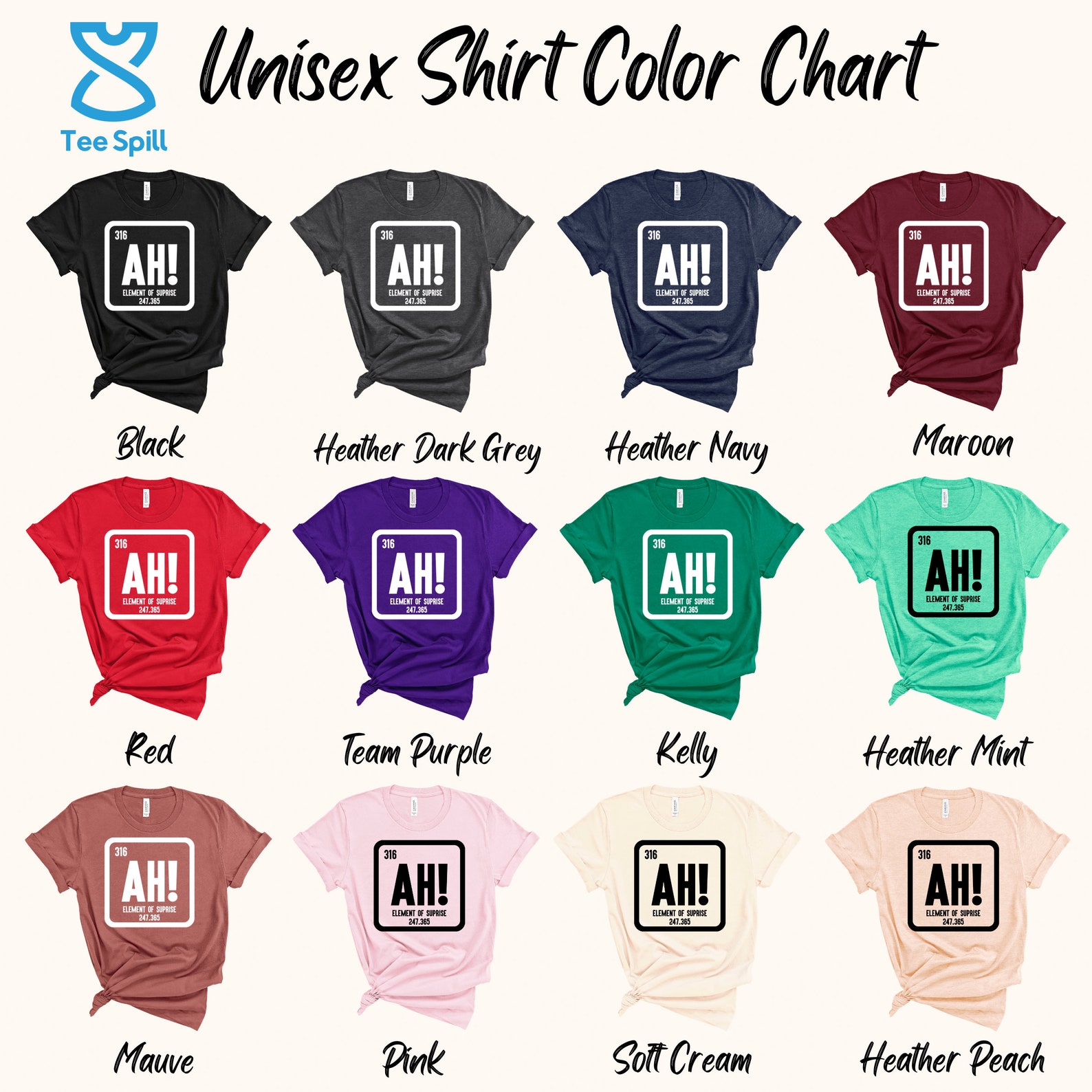 Element of Surprise / Shirt / Periodic Table / Science Shirt / - Etsy