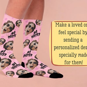 Gift for Sister Socks, Number 1 Socks for Women Birthday Gift, Custom ...