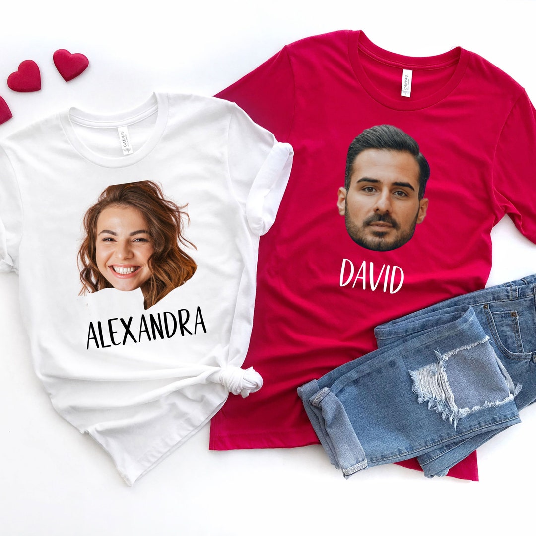 Custom Photo Face Shirt, Customized Face Photo Shirt for Men and Women ...