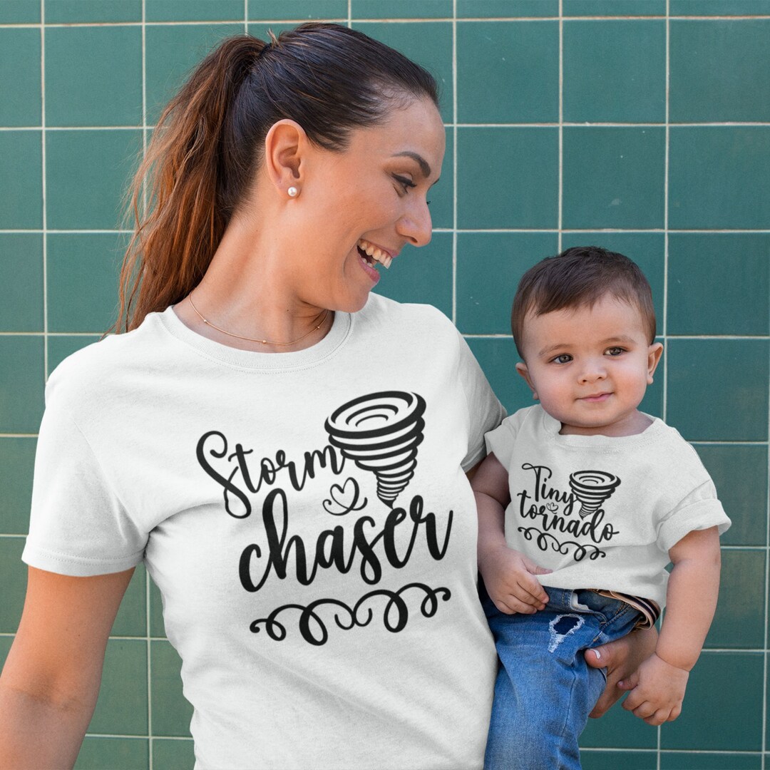 Storm Chaser Tiny Tornado Shirt, Mom and Son Shirt for Mama Mini ...