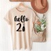 Hello 21 / Shirt / My 21st Birthday Shirt / Turning 21 / 21st - Etsy