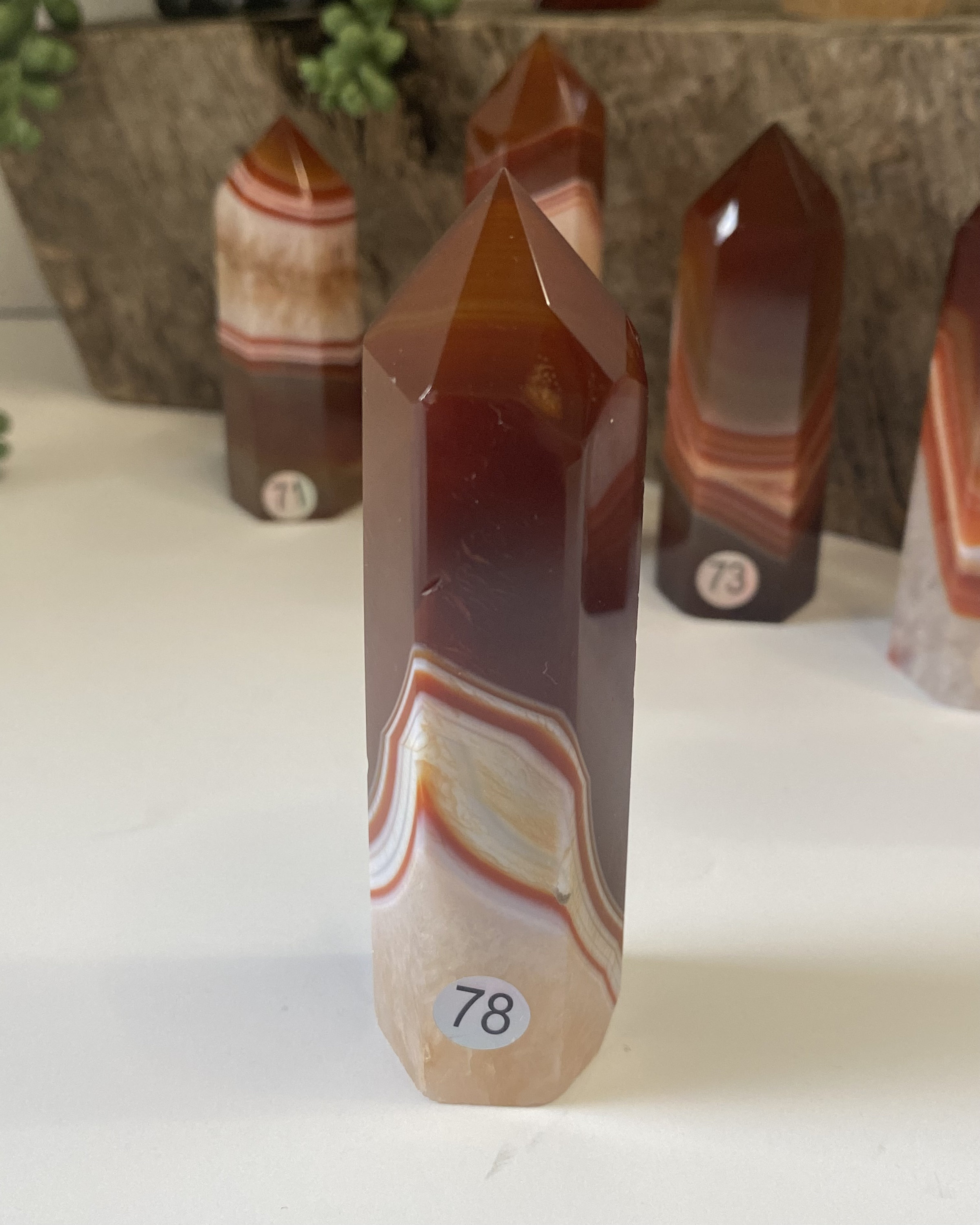 Red Carnelian Tower/carnelian Crystal Generator/carnelian Obelisk ...