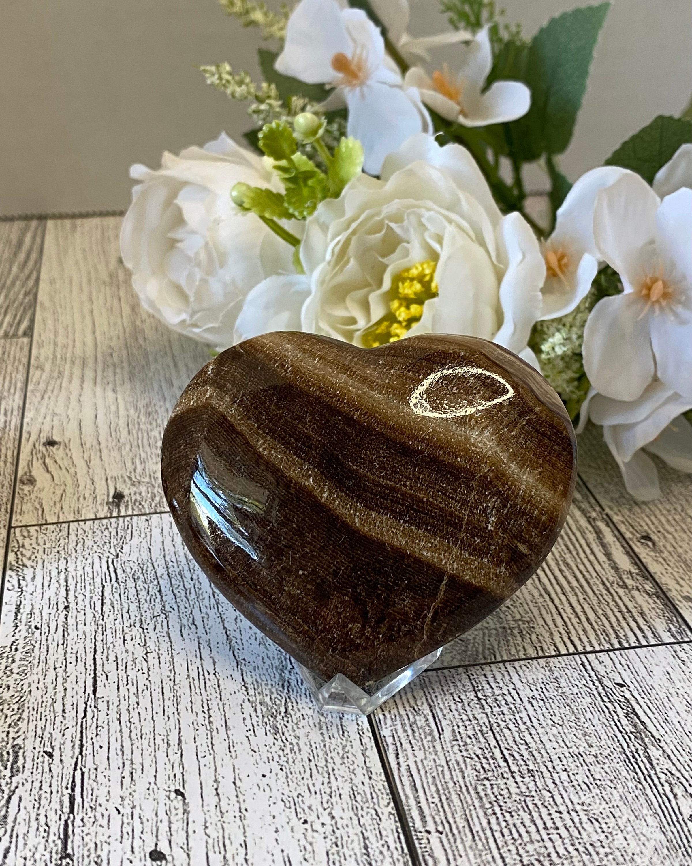 Chocolate Calcite Crystal Heart/root Beer Calcite Heart - Etsy