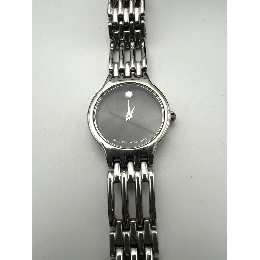 Movado Esperanza Women's Black Watch 0607053 New Battery 6.5 In - Etsy