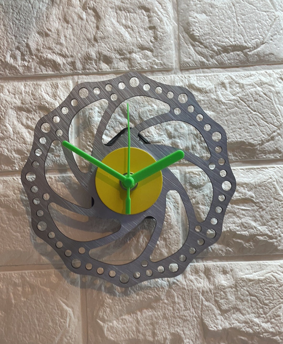 UPCYCLED Brake Disc Rotor Wall Clock MTB Mountain Bike Cycling - Etsy