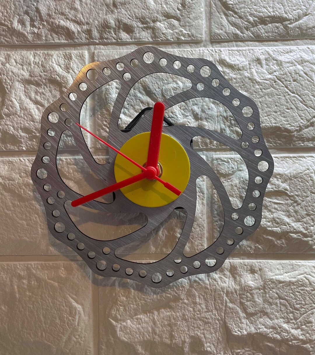 UPCYCLED Brake Disc Rotor Wall Clock MTB Mountain Bike Cycling - Etsy