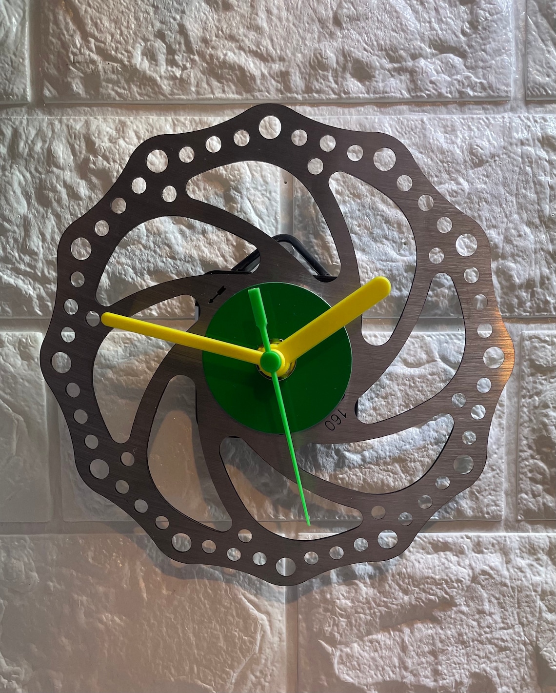 UPCYCLED Brake Disc Rotor Wall Clock MTB Mountain Bike Cycling - Etsy