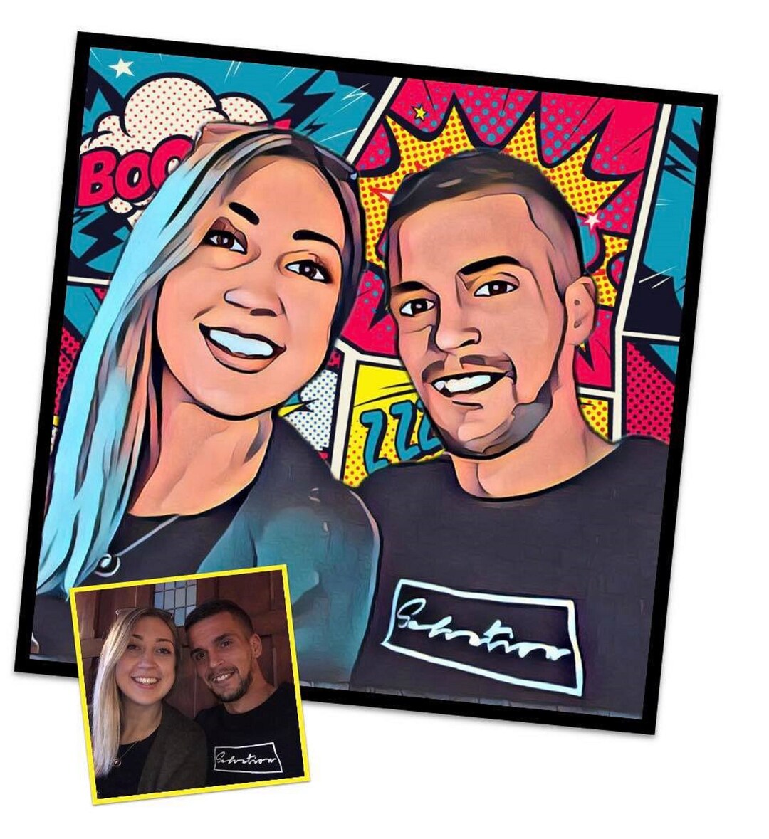 Social Media Profile Digital POP ART Portrait From Your Photo - Etsy