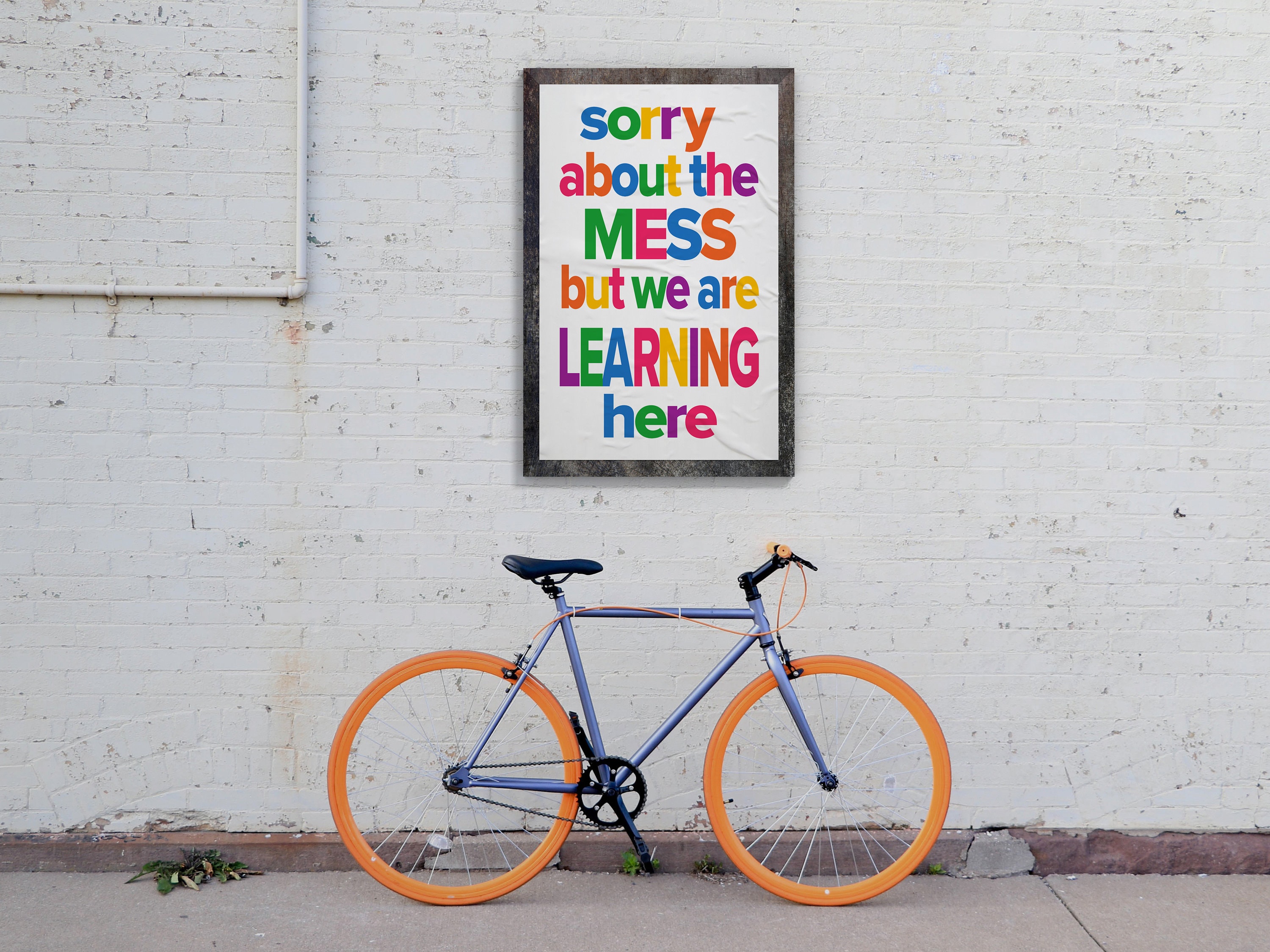 Sorry About the Mess but We Are Learning Hereclassroom - Etsy UK