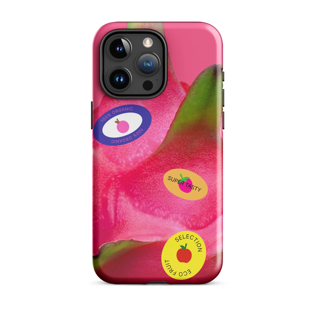 Collage Fun Dragonfruit Pink Fruit Sticker Tough Case for Phone, Pick ...